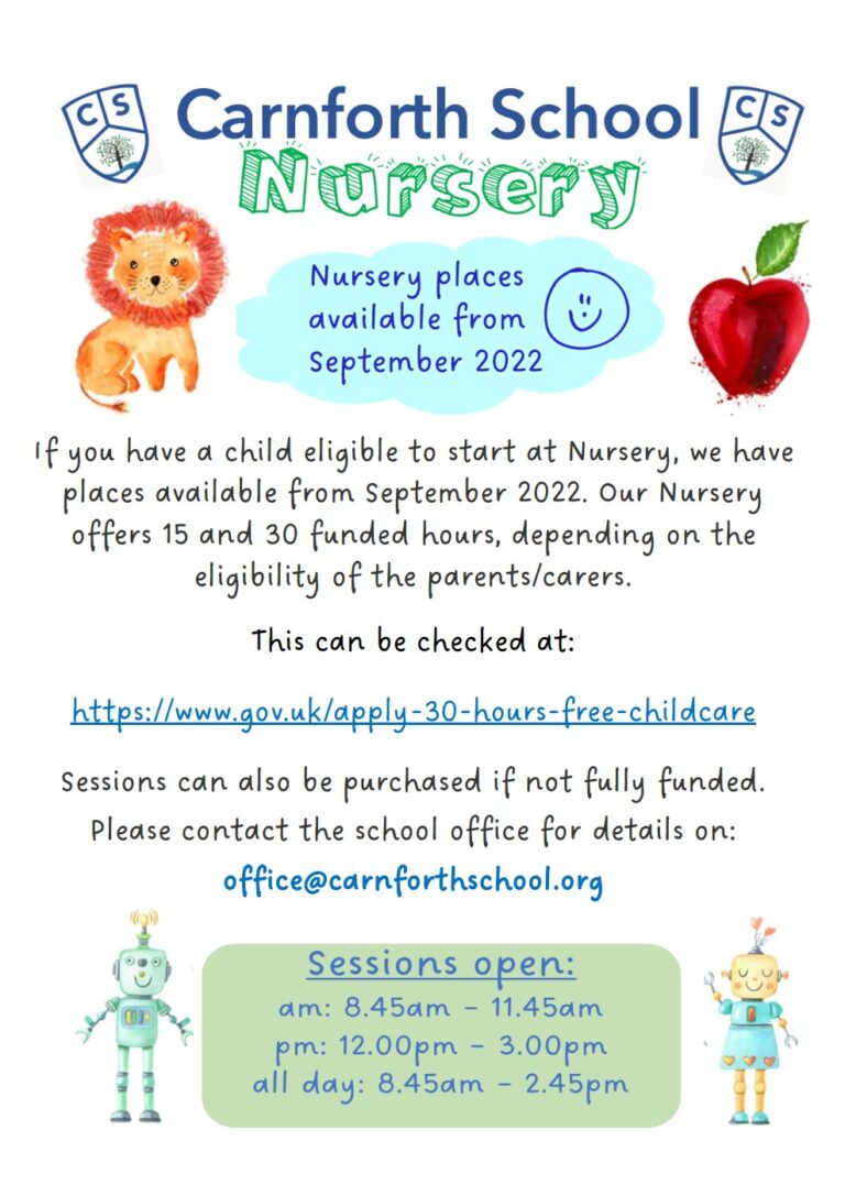 Nursery | Carnforth School